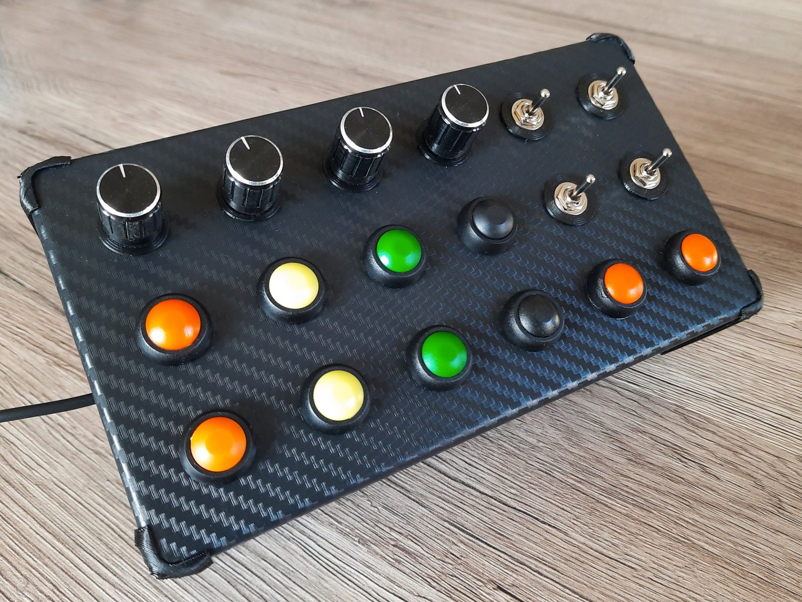 Button Box 30 Funzioni USB 4 Levette 4 Rotary PC Sim Racing - FLY Sim ...