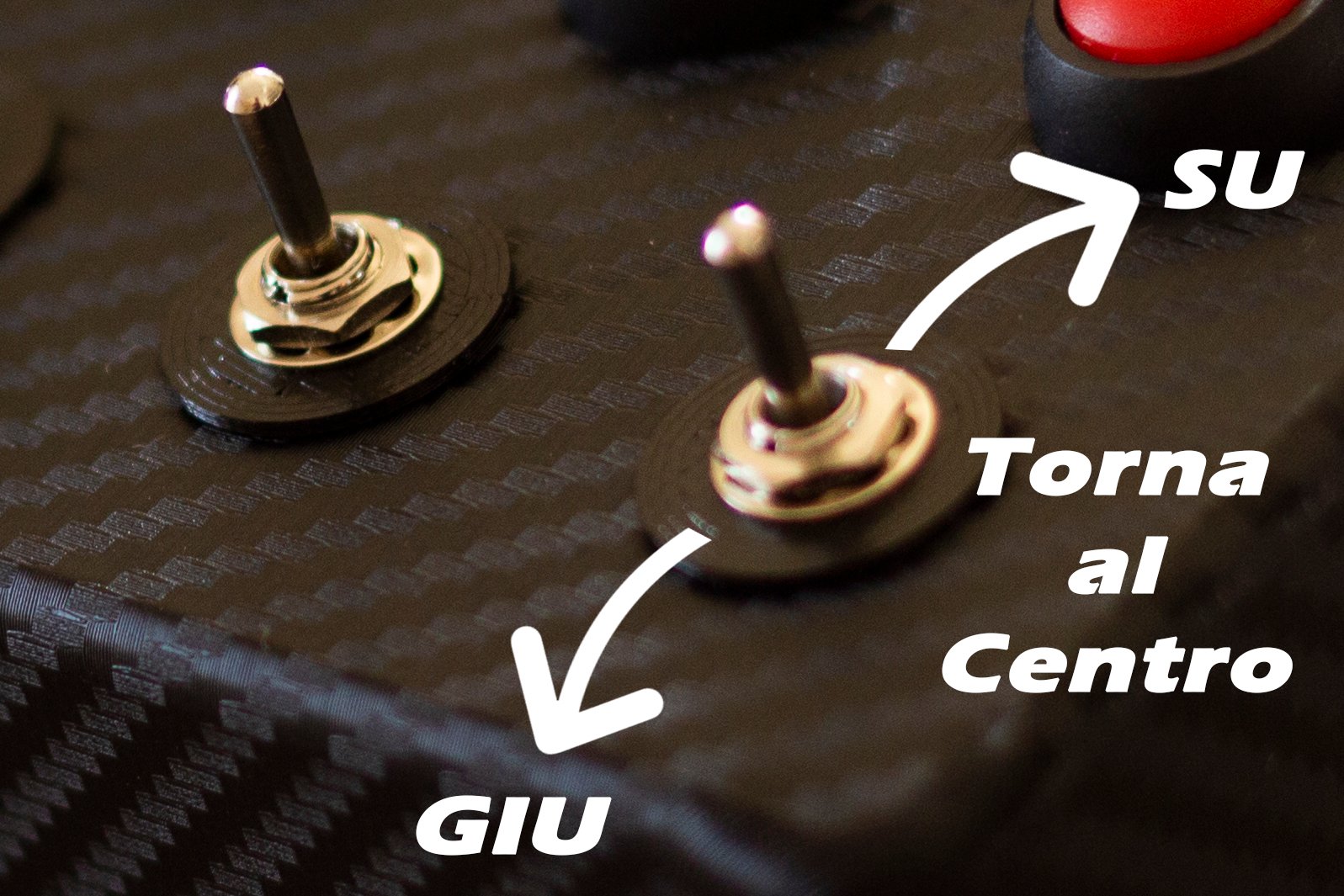 Button Box Flight Simulator DCS Control Panel 20 Pulsanti 4 Levette Sim ...