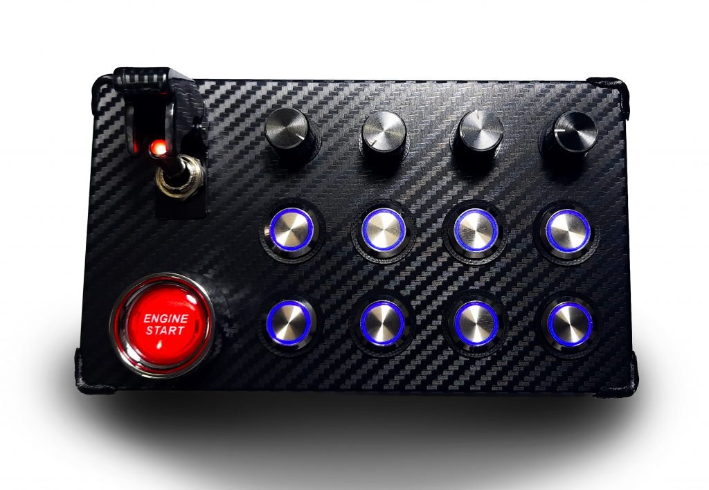 Button Box Sim Racing Pulsanti Luminosi in Metallo PC USB Plug & Play ...