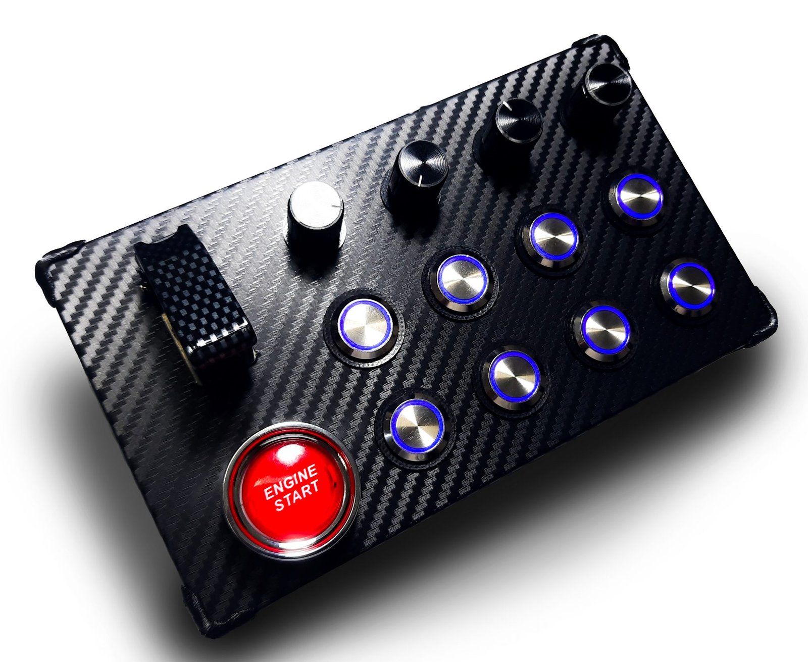 Button Box Sim Racing Pulsanti Luminosi in Metallo PC USB Plug & Play ...